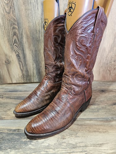 Vintage DAN POST Exotic Lizard Men's Size 9 D Boots | eBay