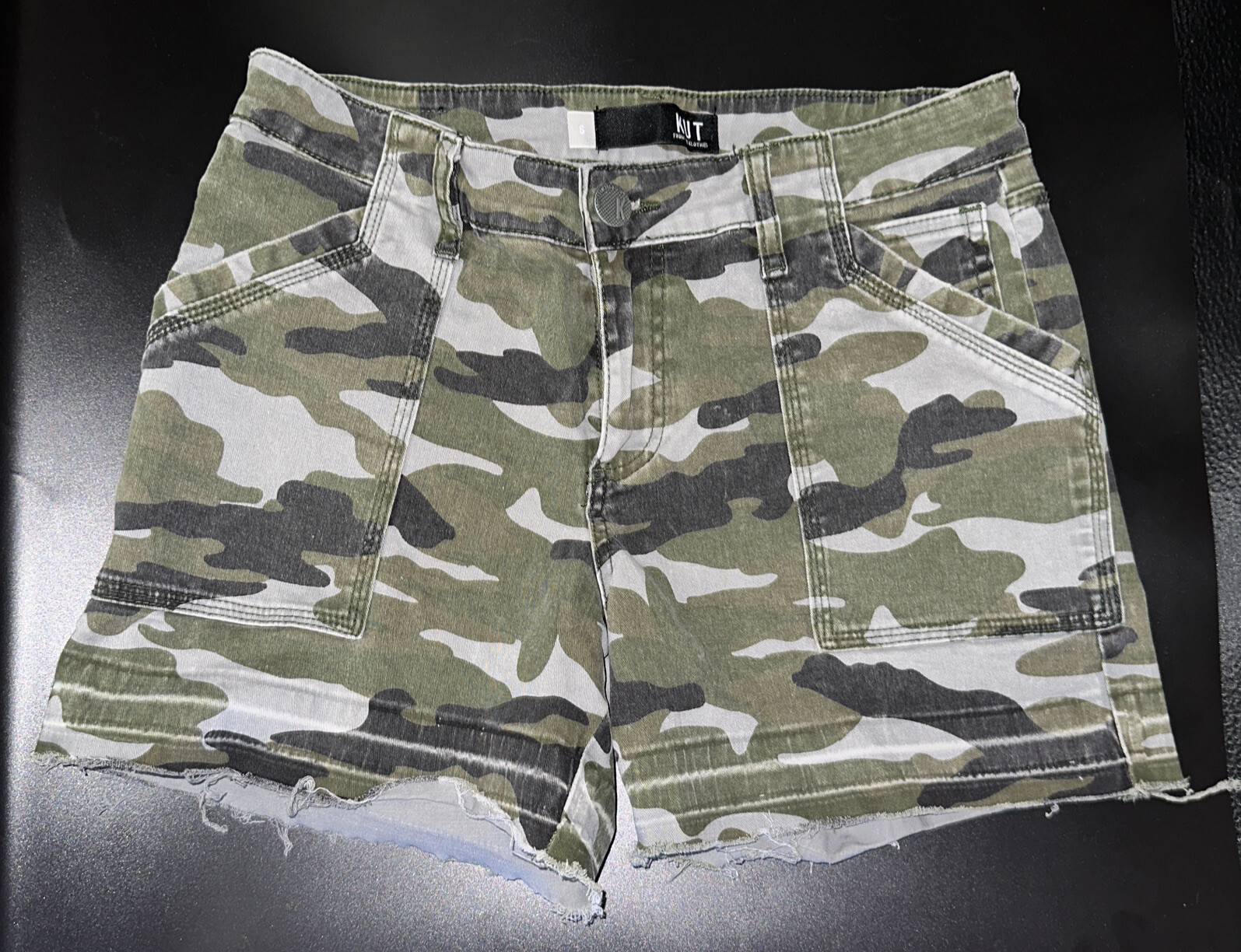 Kut From The Kloth Alice Camouflage Shorts Women’s Sz 6 EUC | eBay