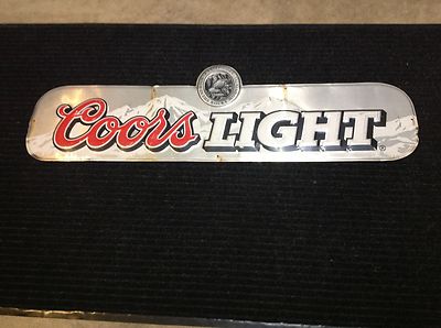 Coors Light Metal Tin Beer Sign A Taste Born High IN the Rocky ...
