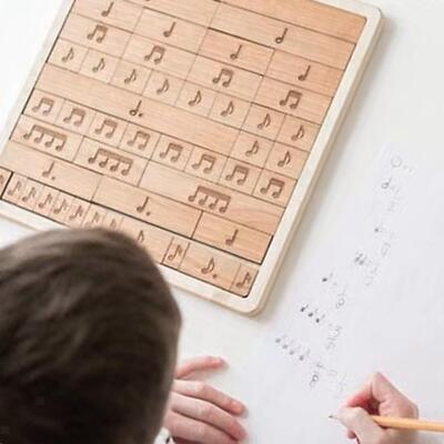 Wooden Musical Note Puzzle Educational Toys for Kids Boys Girls ...