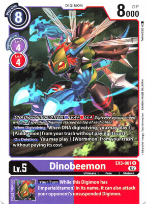 EX3-061 U Dinobeemon Digimon EX3-061 Digimon | eBay