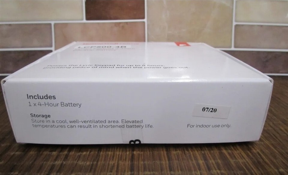 HONEYWELL LCP500-4B Lyric Keypad 4 Hour Backup Battery GENUINE NEW ...