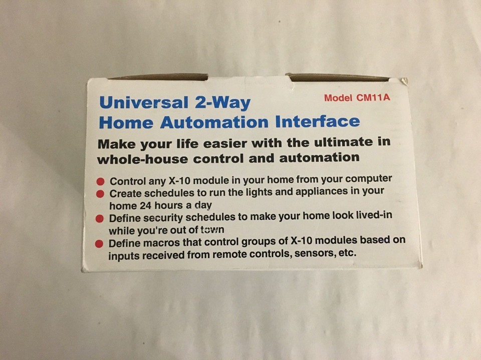 X10 Universal 2-Way Home Automation Computer Interface CM11A with ...