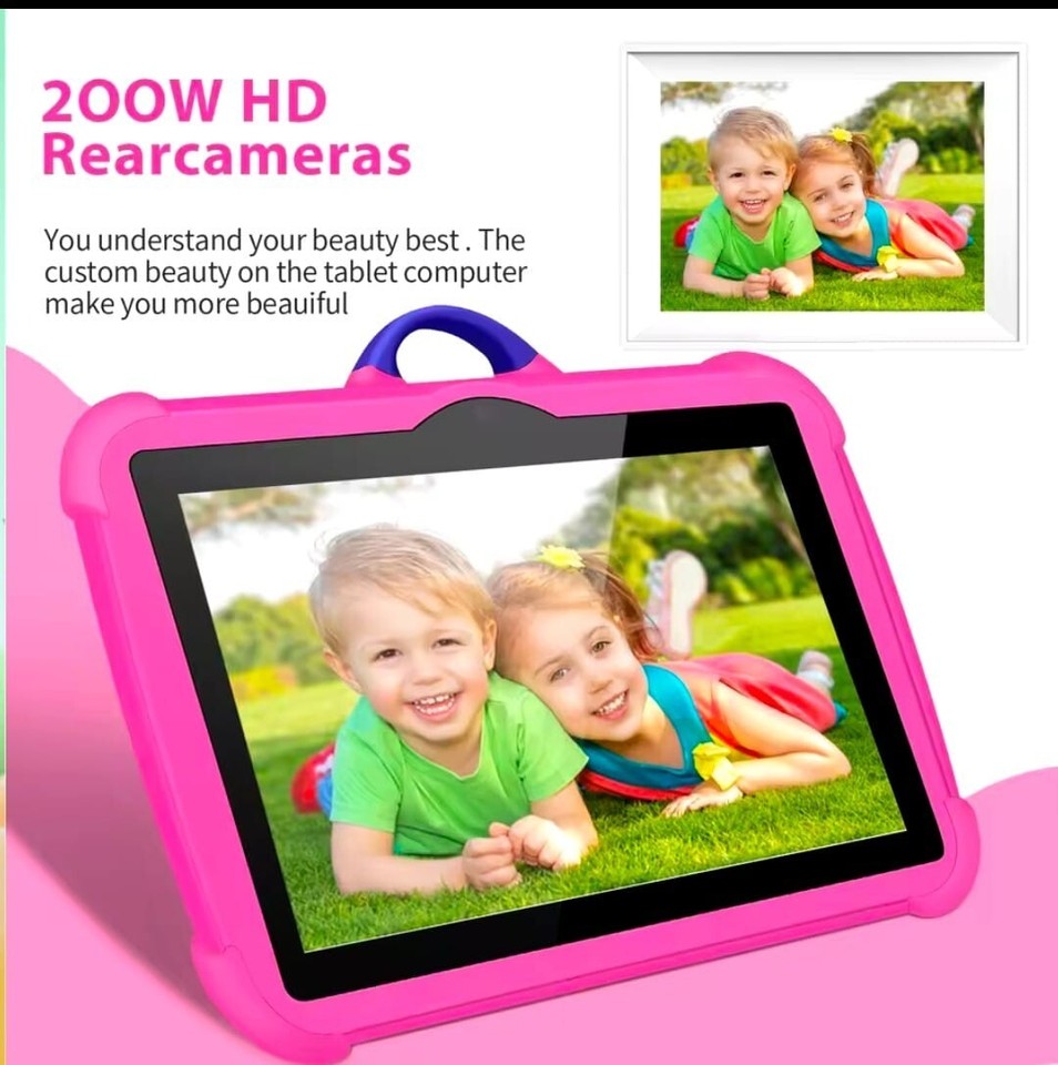 Kids Tablet Android 13 4GB+64GB WiFi Dual Camera Learning Game Pad ...