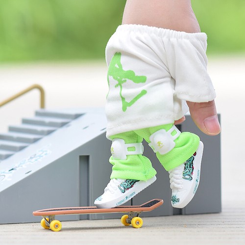 Mini Fingertip Clothes Set Finger Pants T-shirt Scooter Skateboards ...
