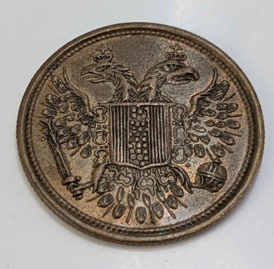 Unknown Antique Queen Victoria Coin Eagle Bird Gold Lustre English Old ...