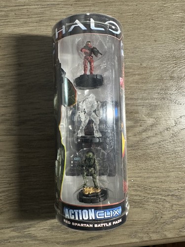 Halo Action Clix Red Spartan Battle Pack Action Figures. New In Box Set ...