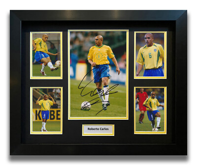 ROBERTO CARLOS HAND SIGNED FRAMED PHOTO DISPLAY - BRAZIL AUTOGRAPH ...