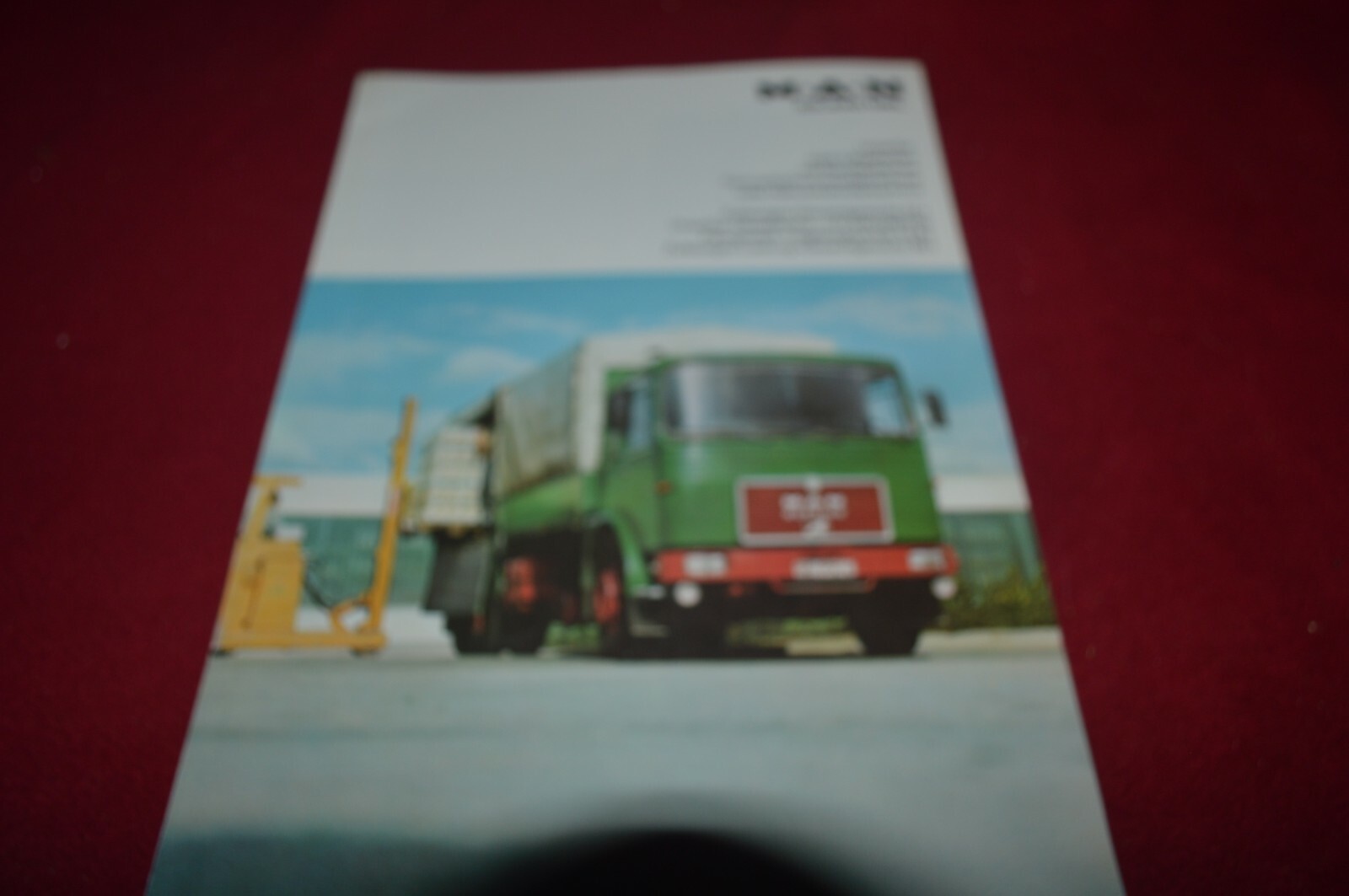 MAN 22.240 UNL Trucks Dealer's Brochure RCOH | eBay