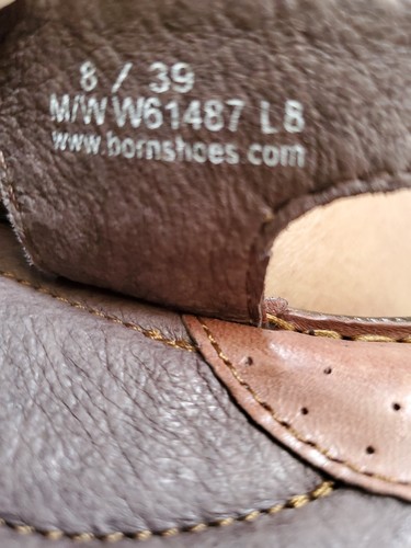 Born Enga Leather Woven Heeled Sandal Sz 8 | eBay