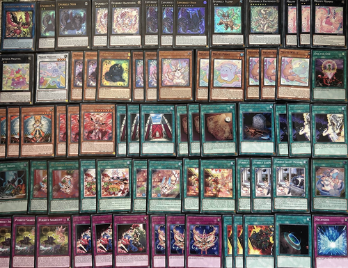 YuGiOh 70 Card Sleeved Purrely & Melffy Deck XYZ & Synchro w/30 Card ...
