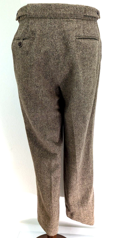 RALPH LAUREN Double RL RRL Men's 100% Wool Tweed Pants Brown Size 31 ...