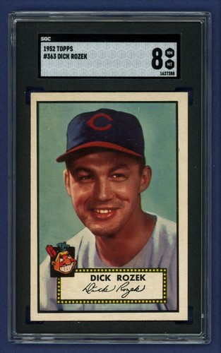 1952 Topps Dick Rozek #363 Hi Series SGC 8 NM MT | eBay