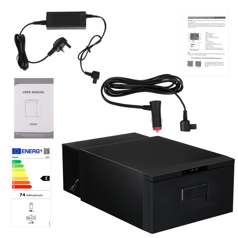 Alpicool D30 20L12V Compressor Drawer Fridge Campervan, Boat, Caravan ...