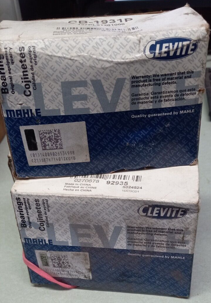 Clevite- Bearings # CB1931P | eBay