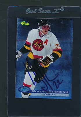 1995 Classic Images #47 Wayne Primeau Platers Signed Auto *D7020 | eBay