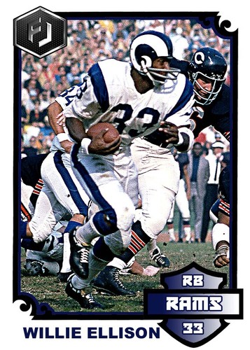 ACEO WILLIE ELLISON LOS ANGELES RAMS CUSTOM HAND MADE ART CARD 1 | eBay