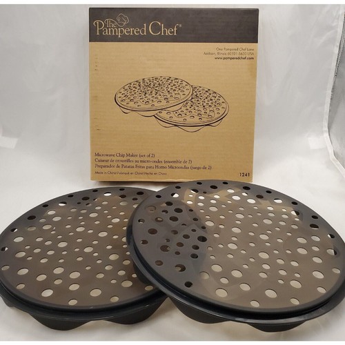 THE PAMPERED CHEF Microwave Chip Maker Set Of 2 #1241 | eBay
