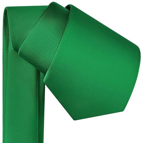 Branduce 3.15"（8cm） Men's Solid Color Formal Woven Necktie + Gift ...