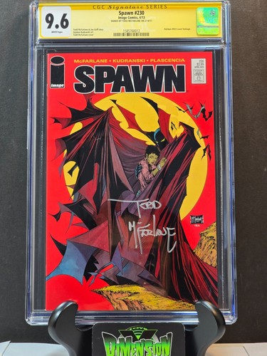 SPAWN #230 CGC SS 9.6 SIGNED MCFARLANE BATMAN 423 HOMAGE 2013 CUSTOM ...