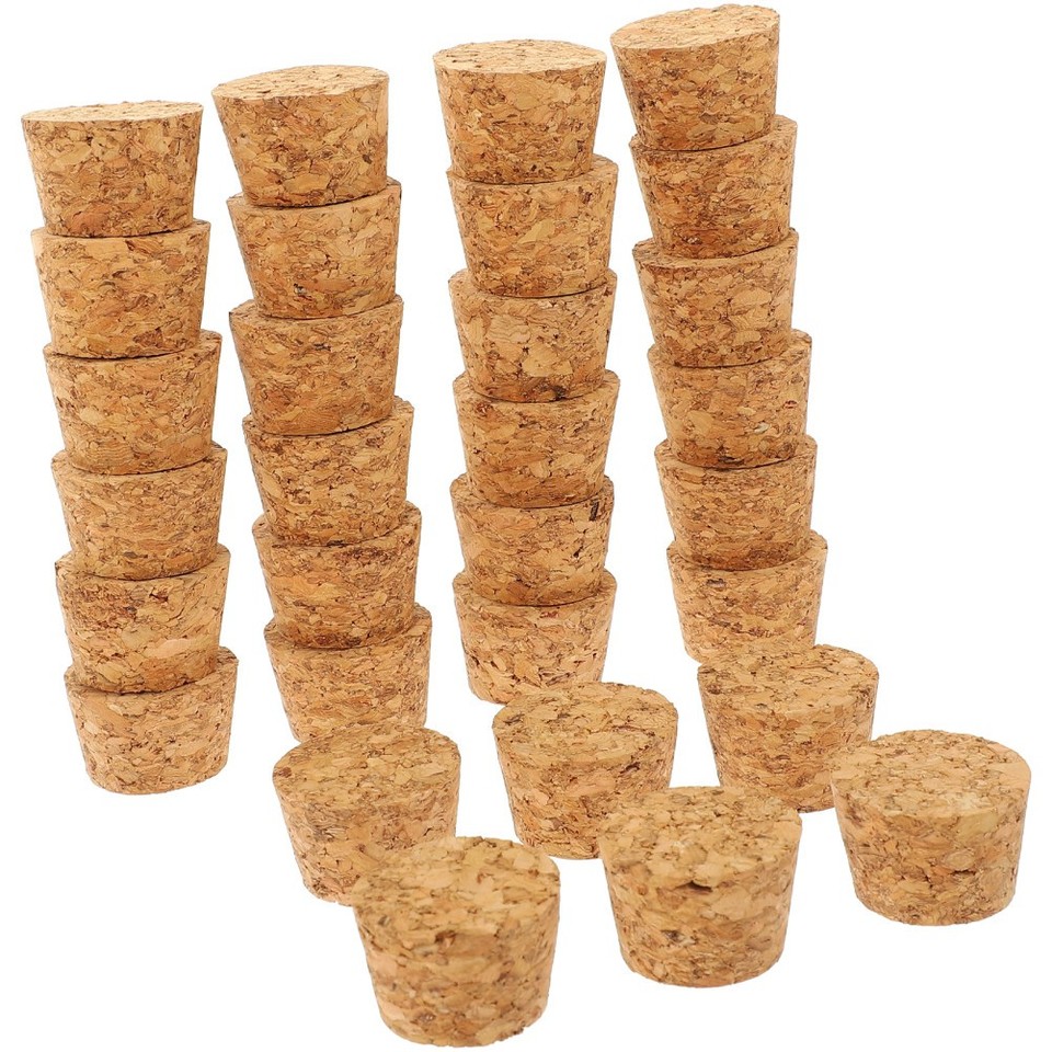 30Pcs Bottle Cork Stoppers Cone Shape Wood Cork Plugs for Crafts | eBay UK