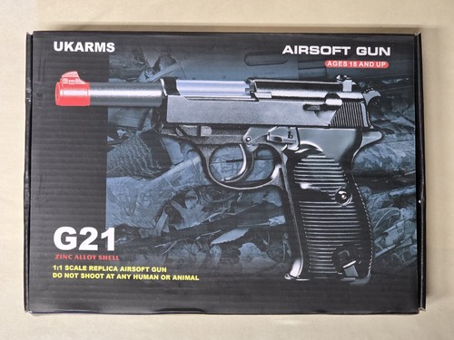 UKArms G21 Luger Metal Airsoft Spring Powered Pistol | eBay