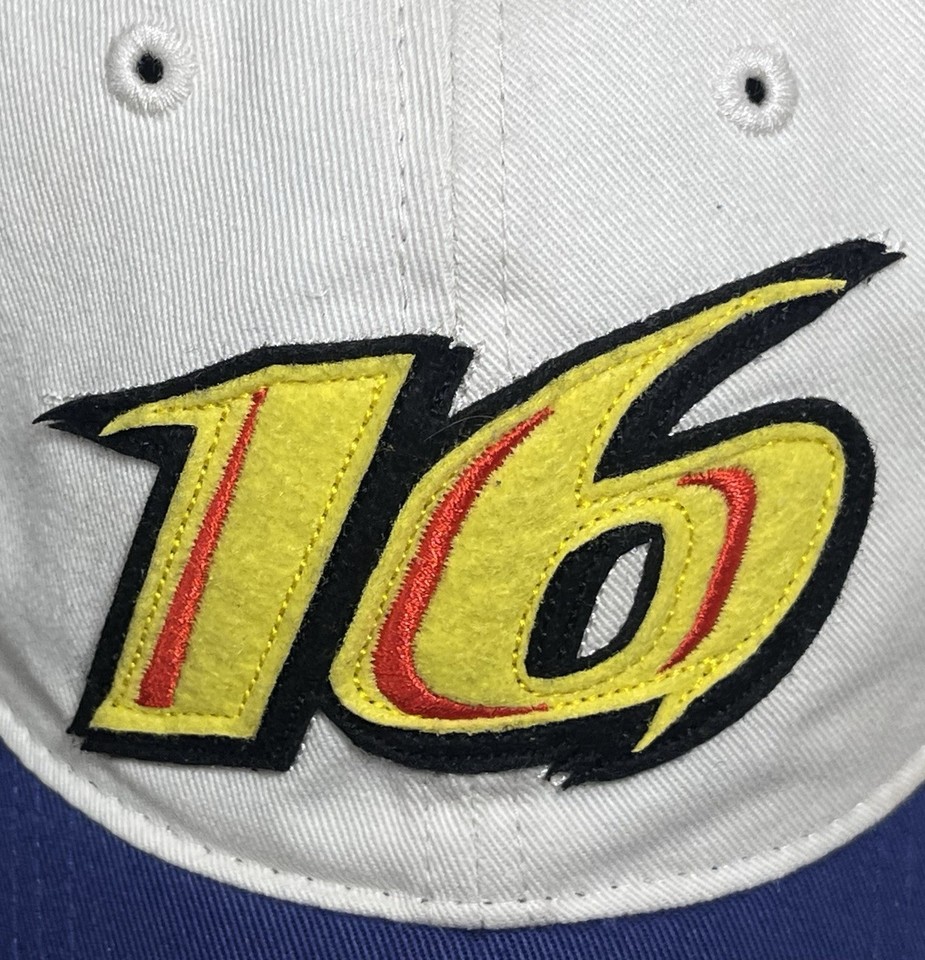 NASCAR Greg Biffle #16 Signed Hat Blue/White National Guard Team ...