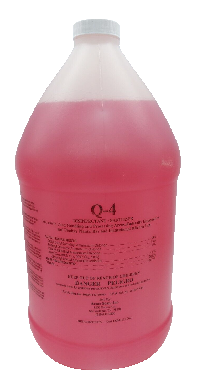 Acme Soap Concentrated Q-4 Disinfectant Sanitizer Deodorizer 4-Quat ...