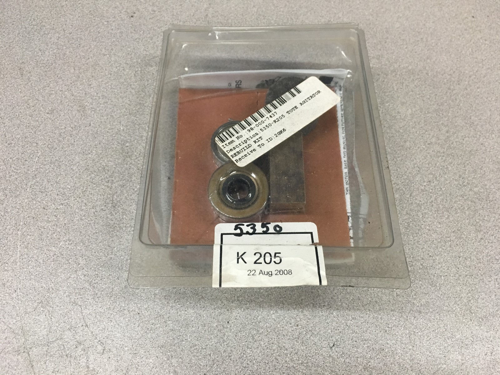 NEW GAST TOTE AGITATOR REBUILD KIT 5350-K205 | eBay