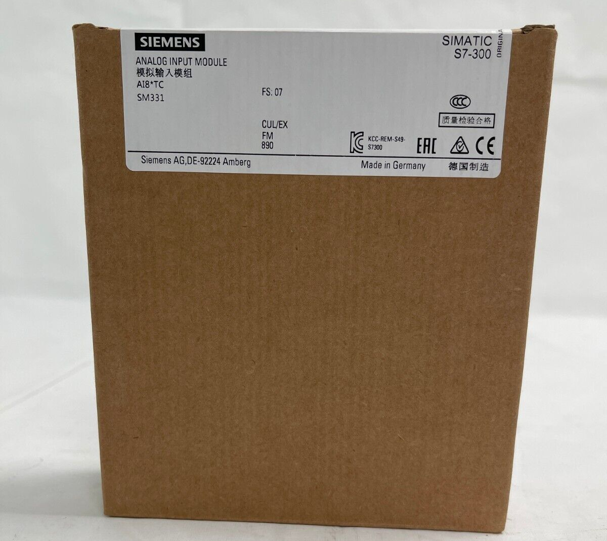 Siemens SIMATIC S7-300 SM331 Analog Input Module (6ES7 331-7PF11-0AB0 ...