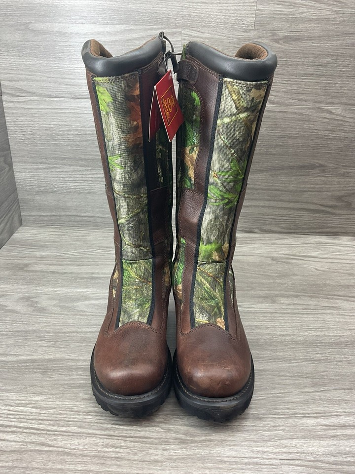 Cabelas She Outdoor Bayou Waterproof Side Zip Camo Snake Boots Women’s ...