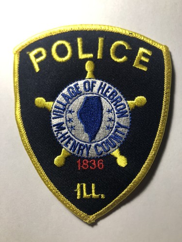 Hebron Illinois Police Patch ~ McHenry County ~ RARE | eBay