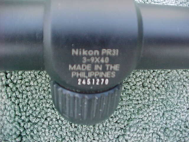 NIKON PR31 Rifle Scope 3-9X40 Matte Black BDC (Bullet Drop Compensator ...