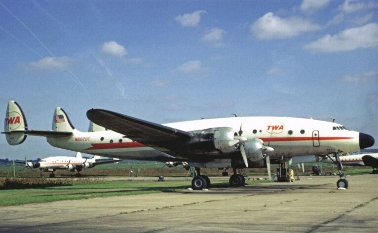 TWA Trans World Airlines Lockheed L-749 Constellation N6020C - postcard ...