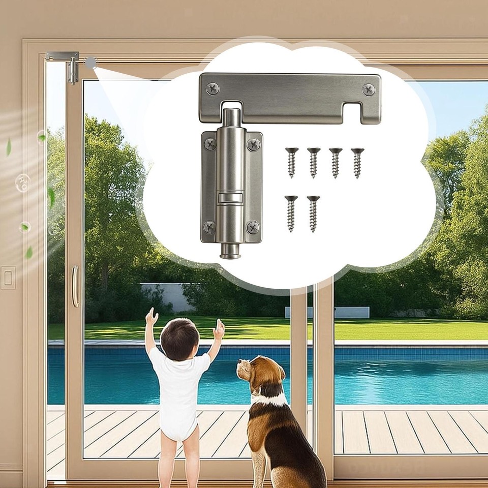 Sliding Door Security Lock Childproof Bedroom Easy to Install ...