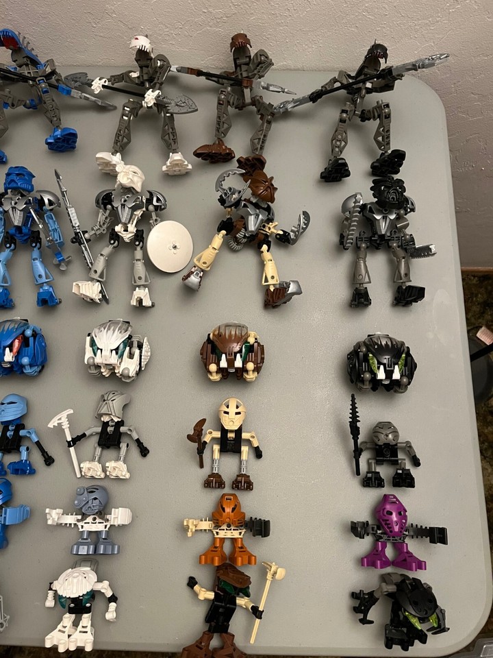 LEGO BIONICLE Collection. Mainly Complete! Extra Masks and RARE Kraata ...