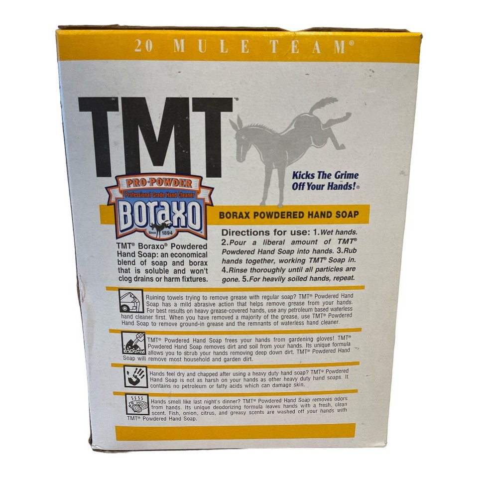 Boraxo Pro Powder Professional Grade Hand Cleaner Powdered Hand Soap 5 ...