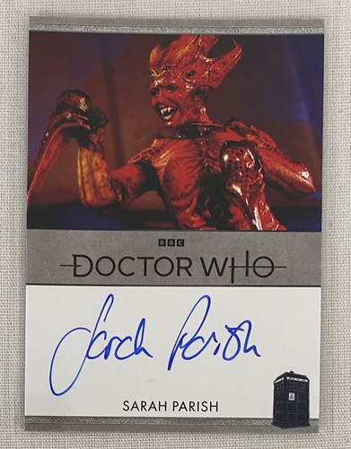 2023 Doctor Who Series 1-4 Bordered Autograph (Sarah Parish as Racnoss ...