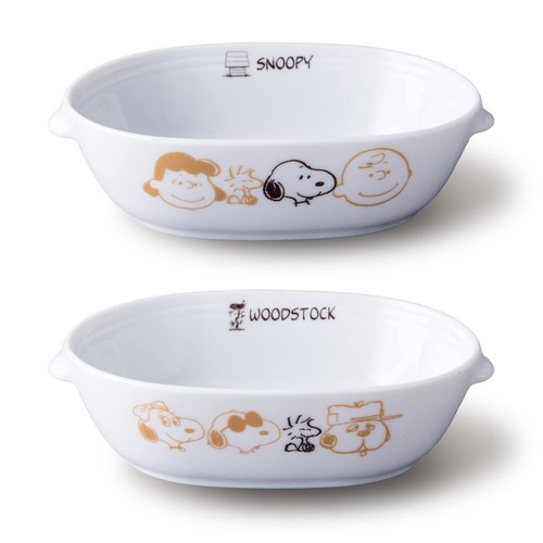 Japanese Made PEANUTS Snoopy Bakeware Set of 2 Plates | eBay