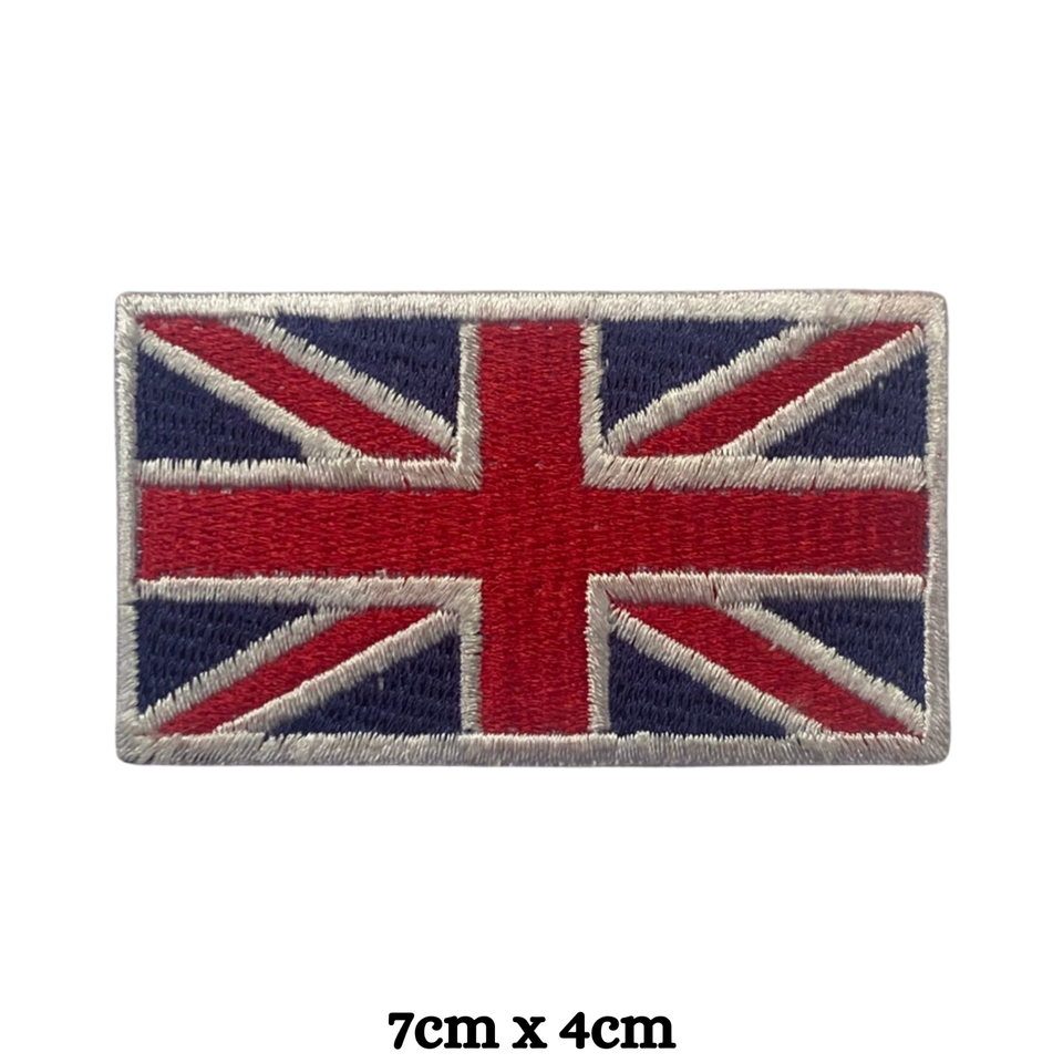 Union Jack United Kingdom Flag UK Iron On Patch Sew On Badge ...