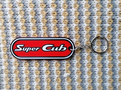 Honda Super Cub / Custom Cub C50 C70 C90 Key Ring - Key Chain - RED | eBay