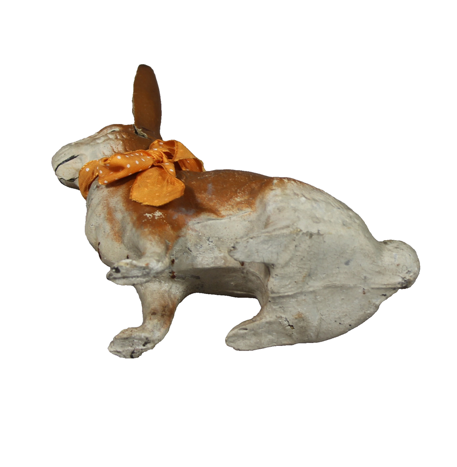 Antique German Papier Paper Mache Easter Bunny Rabbit Candy Container ...