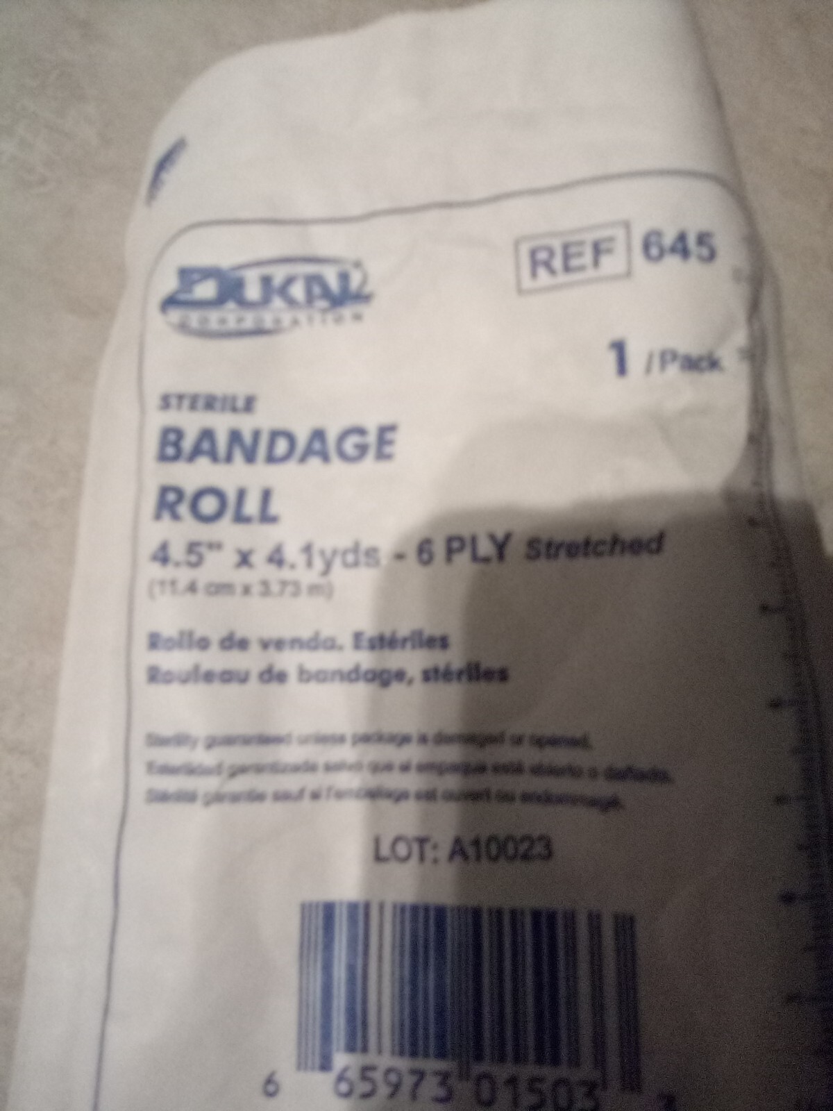 5x Dukal #645 Sterile Bandage Roll 4.5"in x 4.1yd - 6ply | eBay