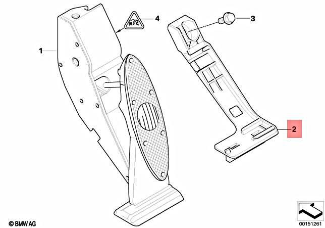 Genuine BMW E38 E39 Adapter plate Accelerator Pedal Module OEM ...