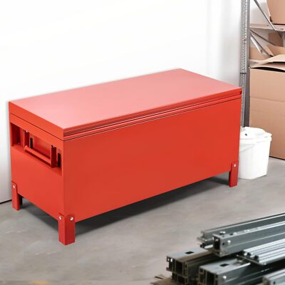 48"x24"x24" Jobsite Box Reinforced Steel Job Site Storage Box for ...