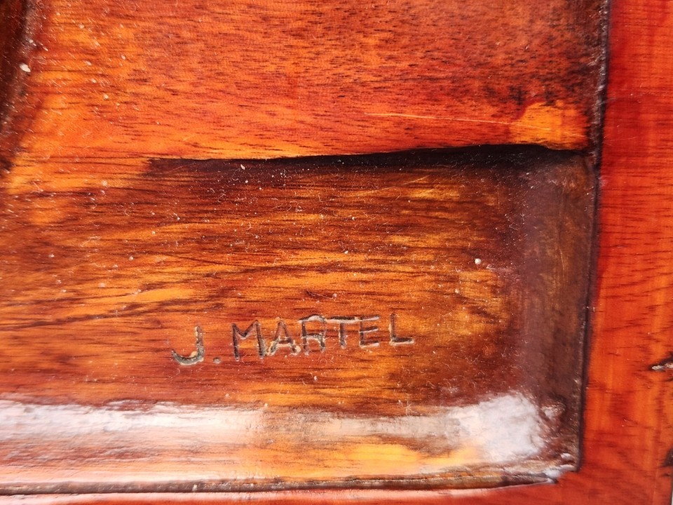 JOEL & JAN MARTEL BASS RELIEF CARVED WOOD PLANE CAR MOTORCYCLE ART DECO ...