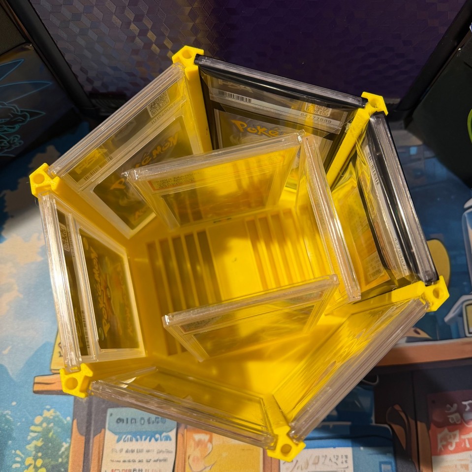 Rotating Card Display - PSA rotating hexagon | eBay