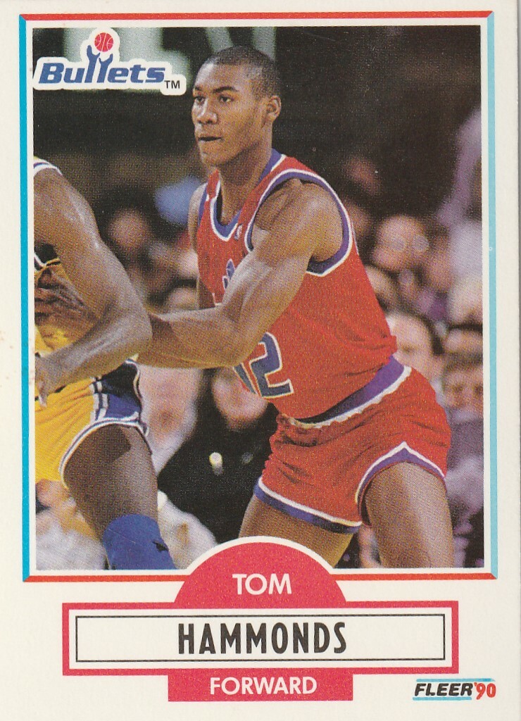 FREE SHIPPING-MINT-1990-91 Fleer Tom Hammonds #193 BULLETS | eBay