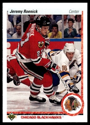 1990-91 Upper Deck Jeremy Roenick Rookie Chicago Blackhawks #63 | eBay