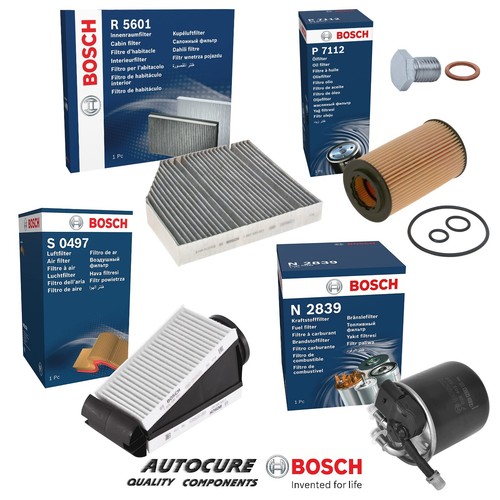 FOR MERCEDES C-CLASS C220 W205 BOSCH SERVICE KIT OIL AIR CABIN FUEL ...